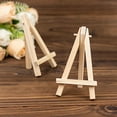 BalsaCircle 10 Natural 5" Wood Mini Easel Table Number Sign Holders ...