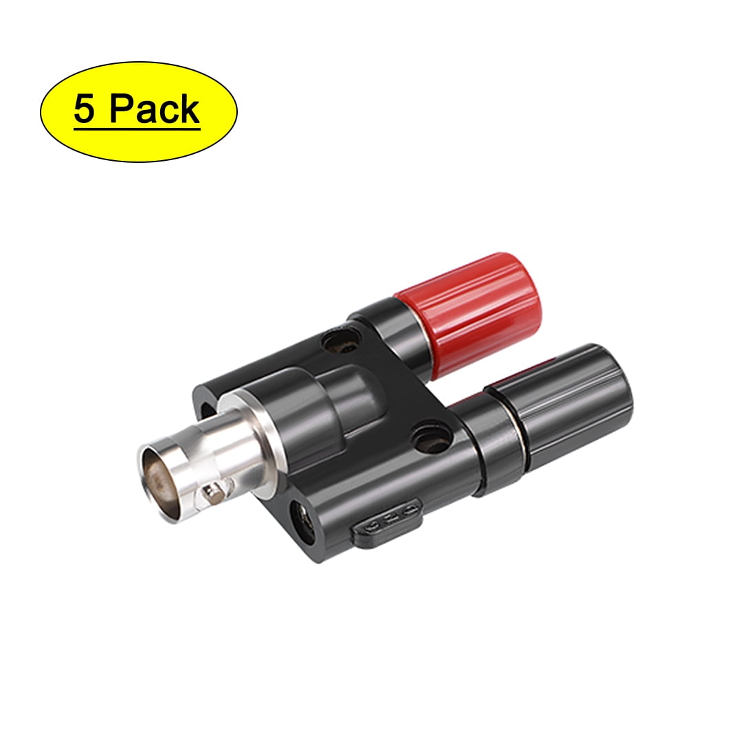 5 Pcs BNC Female to Dual 4mm Banana Female Jack Socket Binding Post ...