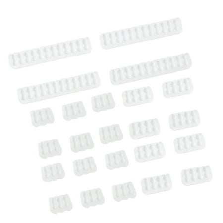 24 Pieces 24 Pin Computer, 3 Types Cable Ties Set for 3.0 White ...