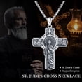 Coachuhhar St Jude Necklace 925 Sterling Silver San Judas Tadeo Cross ...