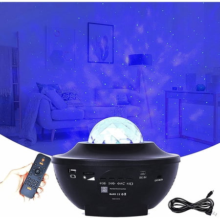 Star Projector Night Light, Starry Sky Projector Bluetooth, LED Wave ...