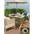 Circle Oil Word Rectangle Outdoor Tablecloth with Umbrella Hole ...