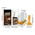 Fireplace Glass Cleaning Kit Cleaner Tools Powerfully Removes Stains ...