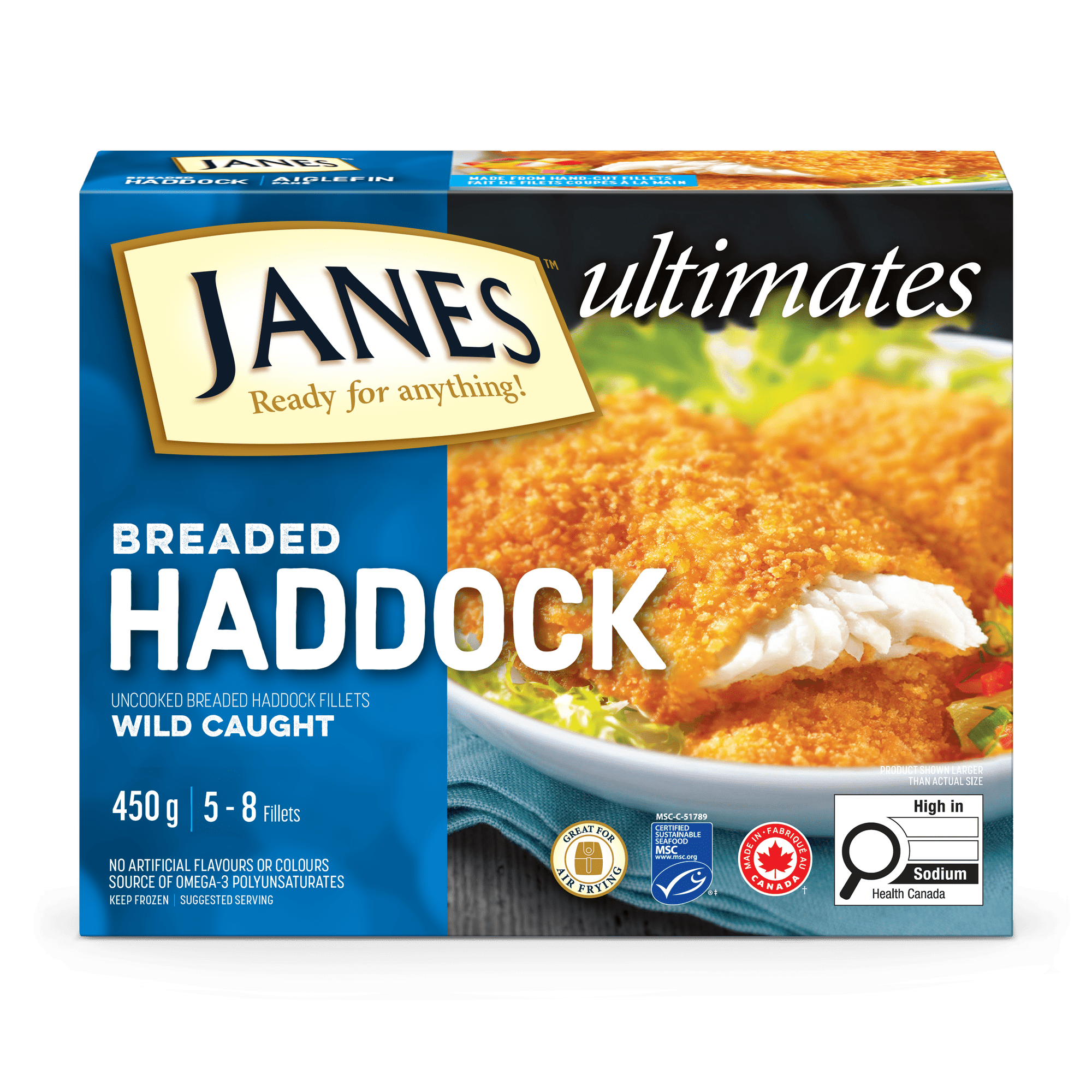 Click here for Janes Ultimates Breaded Haddock 450 G prices