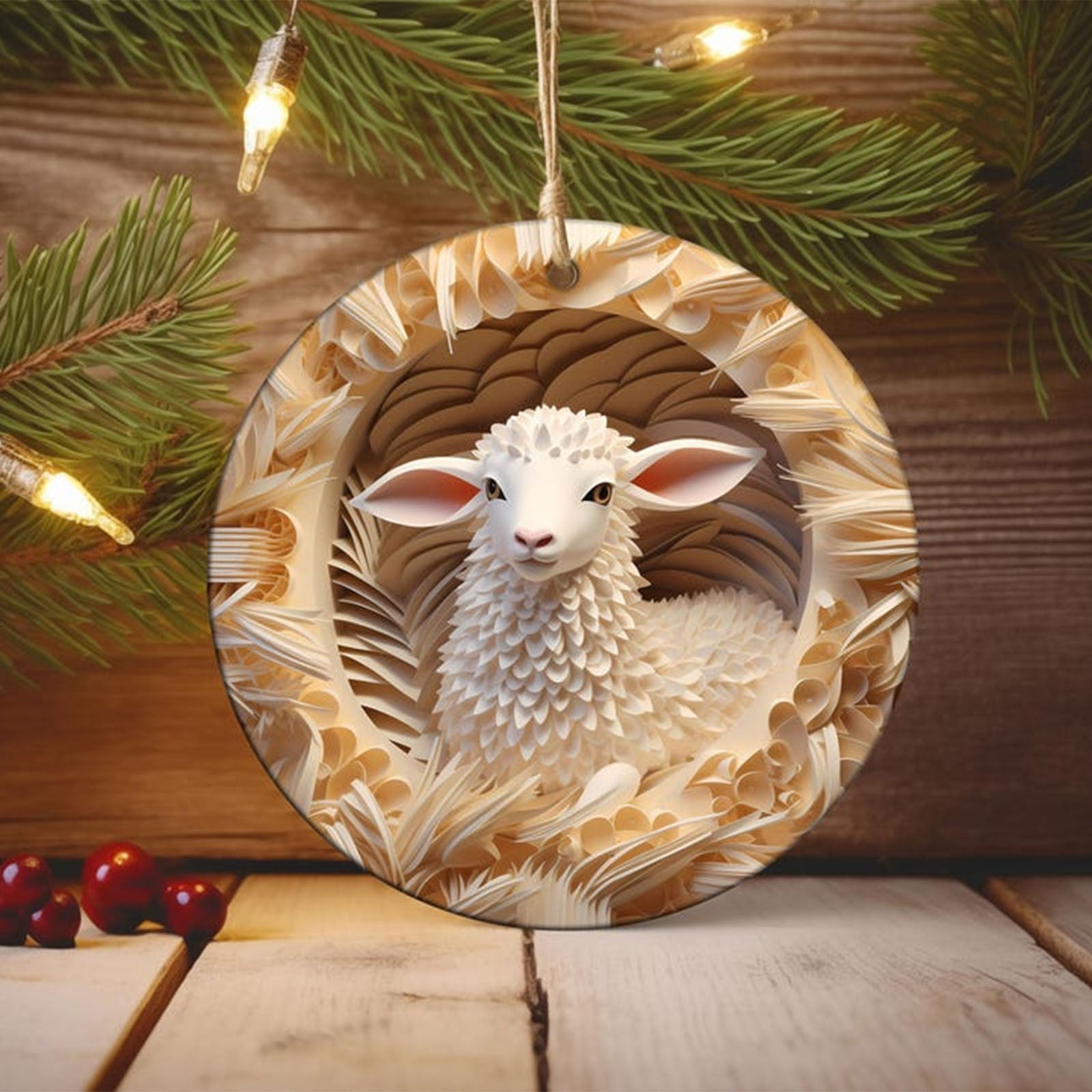 Click here for Vaidha Catholic Christmas Ornament 3.94×3.94×0.79 prices