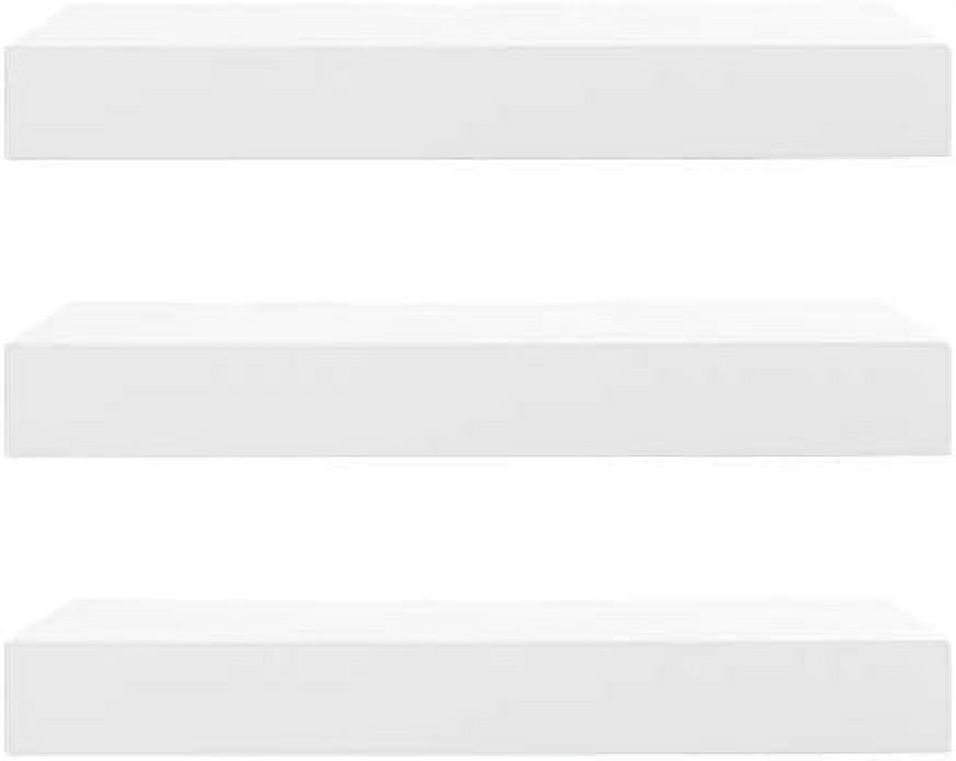 - FN00292-1MC Modern Floating-Shelves, Pack Of 3, White, 3 Count ...