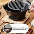 Konghyp Cast Iron Round Charcoal Grill, Portable Outdoor Cooking ...