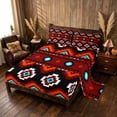 Manfei Southwestern Aztec Queen Sheets, , Orange Black Queen Sheet Sets ...
