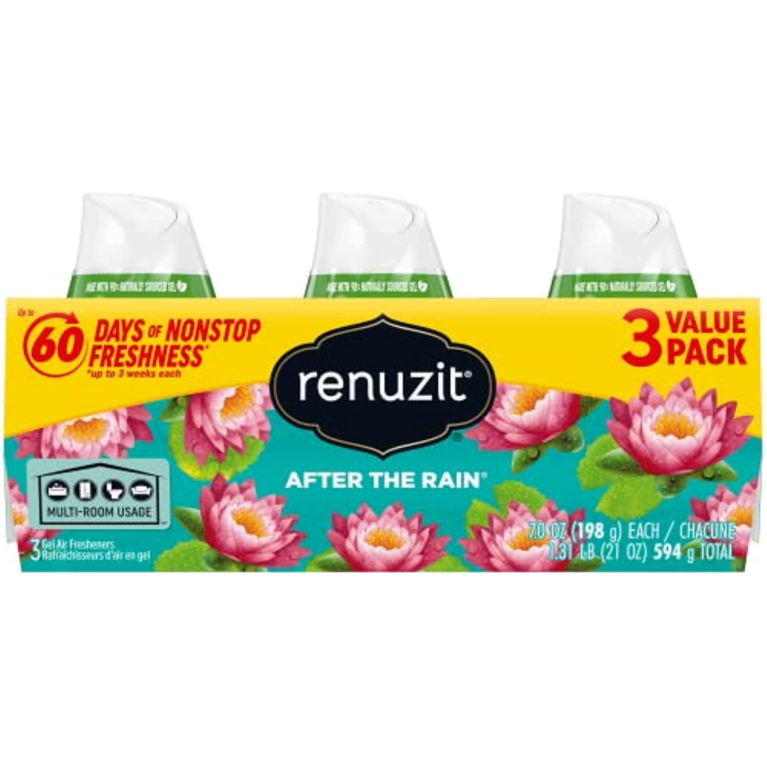 Renuzit Adjustables Air Freshener, After The Rain, 3 Count - Walmart.com