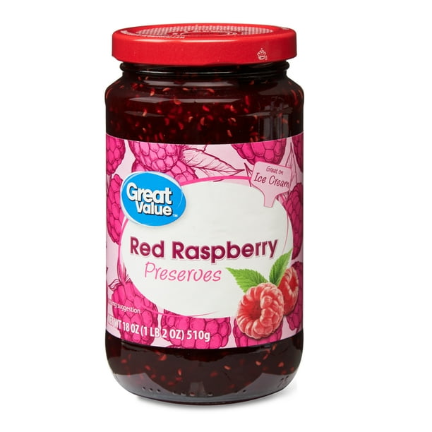 Great Value Preserves, Raspberry, 18 oz - Walmart.com - Walmart.com