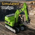 Mini RC Excavator Toys for Kids 1/64 Scale Remote Control Construction ...