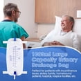 XIRQI 10 Pack 1000ml Leg Bag Urinary Drainage with Anti-Reflux Valve ...
