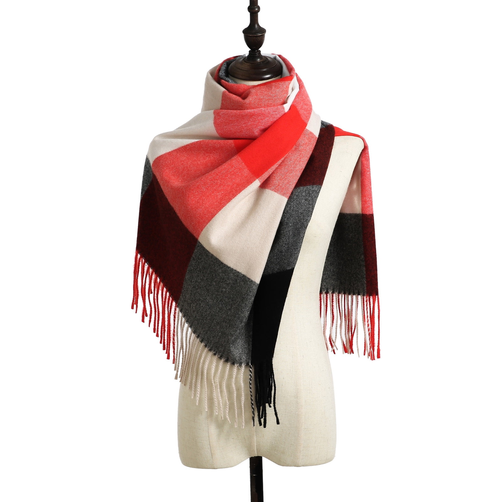 Click here for Smihono Up To 65 Off Ladies Scarf Striped Color Pl... prices