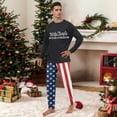250 Anniversary Usa Family Pajamas Matching Sets, USA Patriotic Black ...