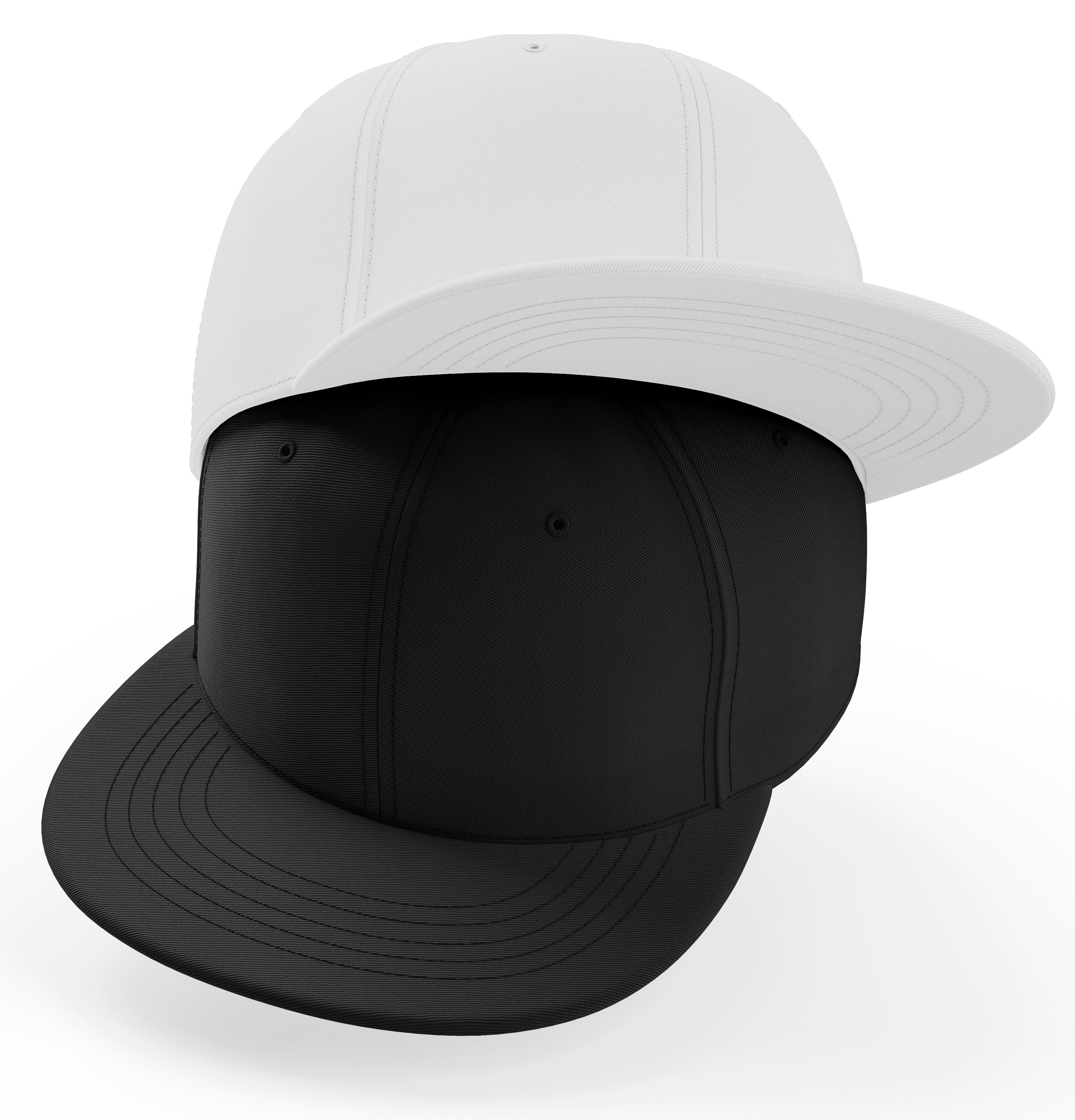 Plain Black Snapback Template