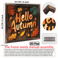 2D Flat, 1pc Rustic Fall Decorative Sign - Hello Autumn Wooden Wall Art ...