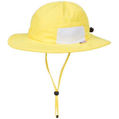 Kid's Sun Hat - Wide Brim UPF 50+ Sun Protection Hat UPF 50+ Yellow 8 ...