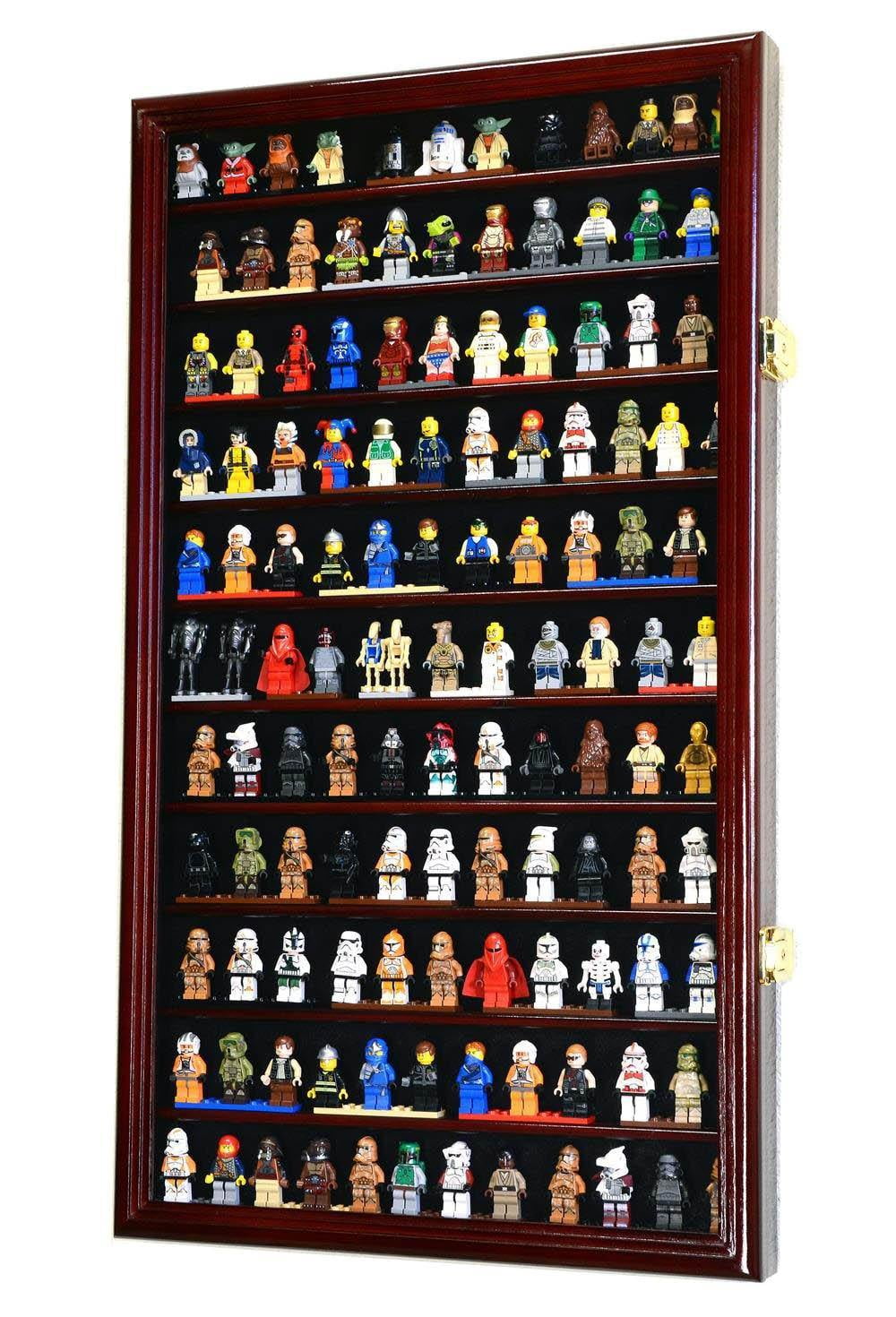 120 Mini Figures / Miniatures / Figurines Display Case Cabinet ...