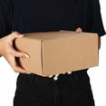 8x8x4 inch Gift Shipping Boxes 6 Pack Brown, Tab Lock Tuck Top Mailing ...
