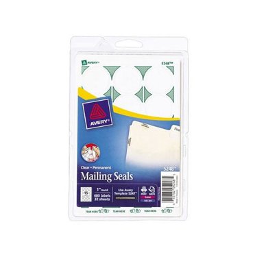 Avery See-Through Color-Coding Removable Labels, 1/4" Round, Assorted ...