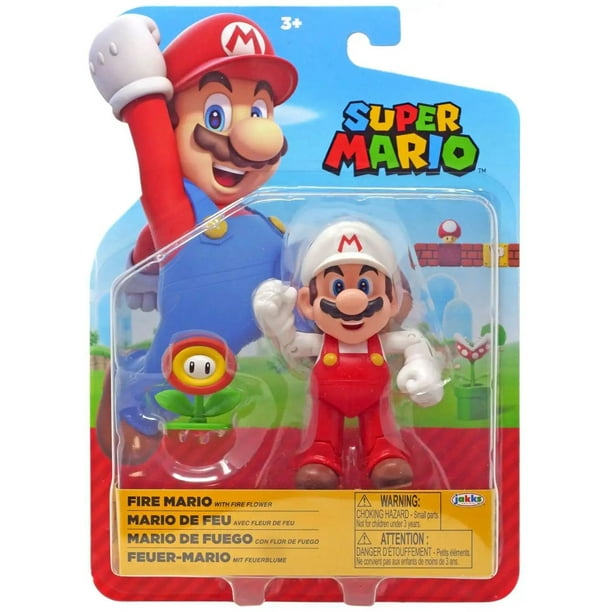 Super Mario World Of Nintendo 4 Inch Action Figure Wave 32 - Fire Mario ...