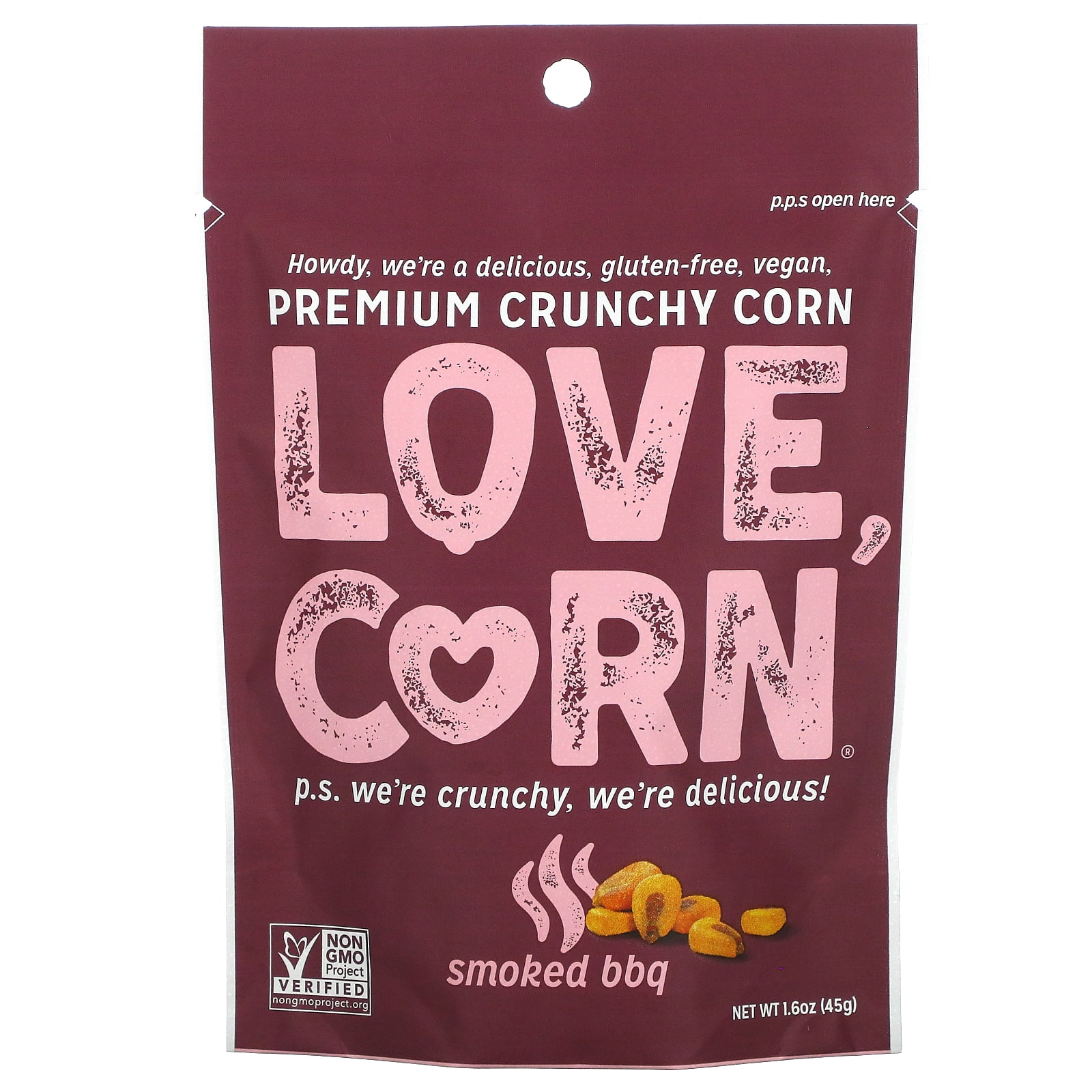 Click here for Love Corn  Premium Crunchy Corn  Smoked Bbq  1.6 O... prices