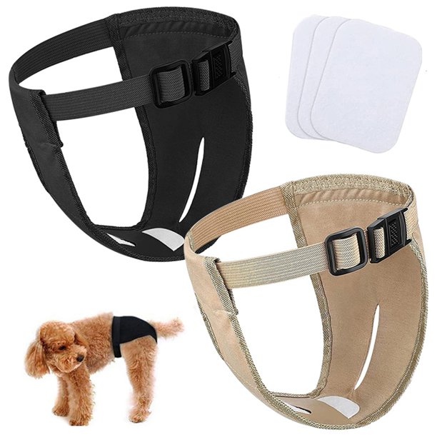 D-GROEE Reusable Washable Dog Diapers Female - Highly Absorbent Doggie ...