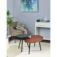 Adesso Gilmour Mid-Century Wood Nesting Coffee Table Set, Walnut ...