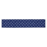 MYPOP Navy Nautical Anchor Table Runner Home Decor 14x72 Inch,Blue Sea ...