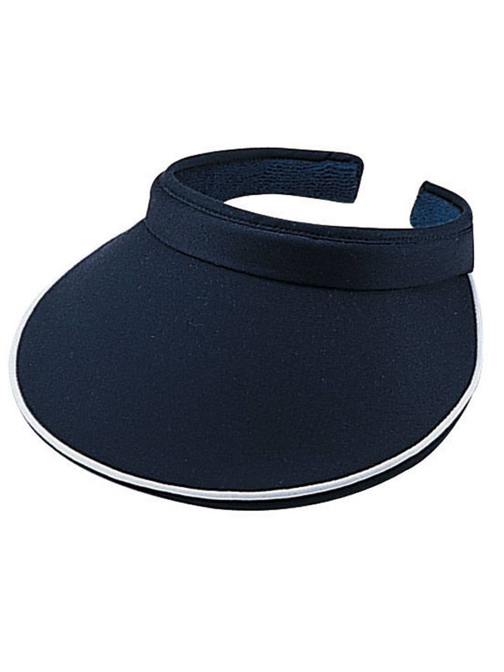 Women's Piping Clip On Visor, Navy - Walmart.com