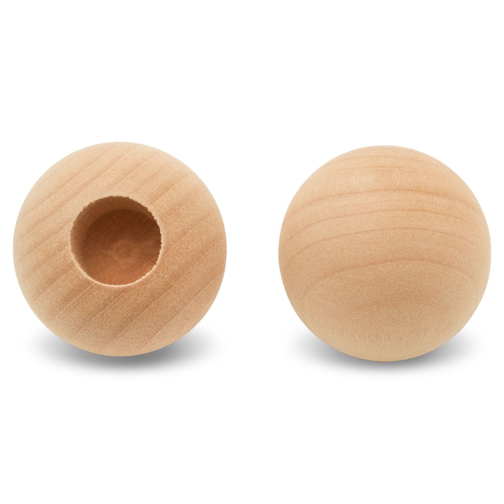 Wood Dowel Caps 1-1/4 inch Diameter with 1/2 inch Hole, Pack of 250 ...