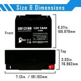 SEALAKE FM12170 Battery Replacement - UB12180 Universal Sealed Lead ...