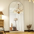 BEAUTYPEAK 76"x 35" Oversized Full Length Mirror Arch Standing Floor ...