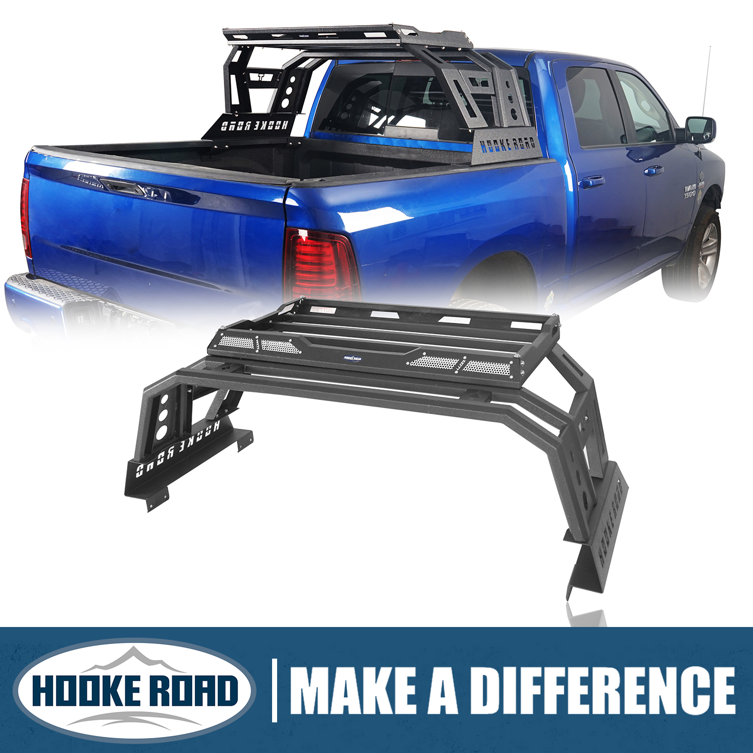 Adjustable Pickup Roll Sport Bar Chase Rack Bed Bar For 2004-2012 Chevy ...