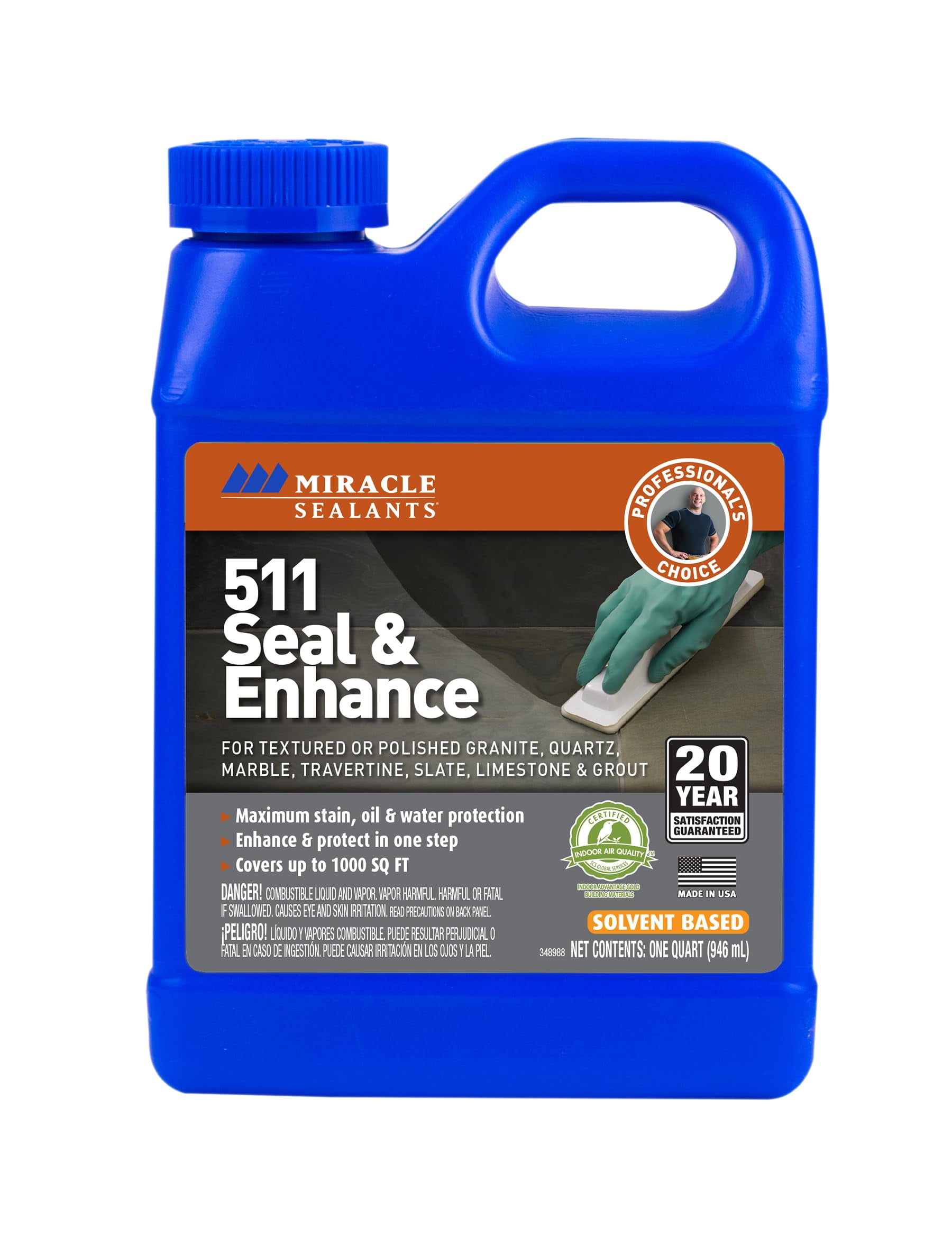 Sealer Miracle Sealants 511 Seal & Enhance para piedra y azulejo ...