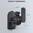Speaker Wall Mount, Surround Sound Speaker Stand with Adjustable Swivel ...