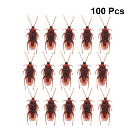 TINKSKY Fake Roach Prank Novelty Plastic Cockroach Bugs Look Real for ...