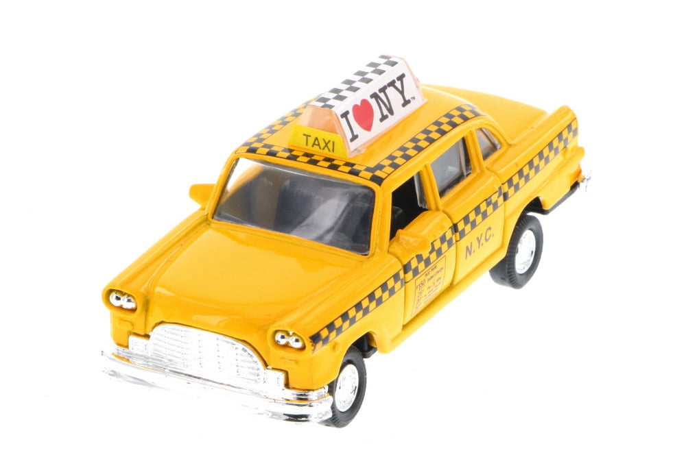 Yellow Taxi Cab, Yellow - 9589D-ILNY - 4.5" Collectible Model Toy Car (Brand New, but NOT IN BOX ...