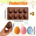 3Pcs Silicone Egg Molds, 8 Cavity Easter Egg Silicone Mold for Cake ...