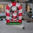 Home Accents 8 Ft Christmas Holiday Santa Disco Scene Airblown