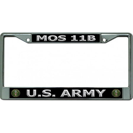 U.S. Army MOS 11B Chrome License Plate Frame | Walmart Canada