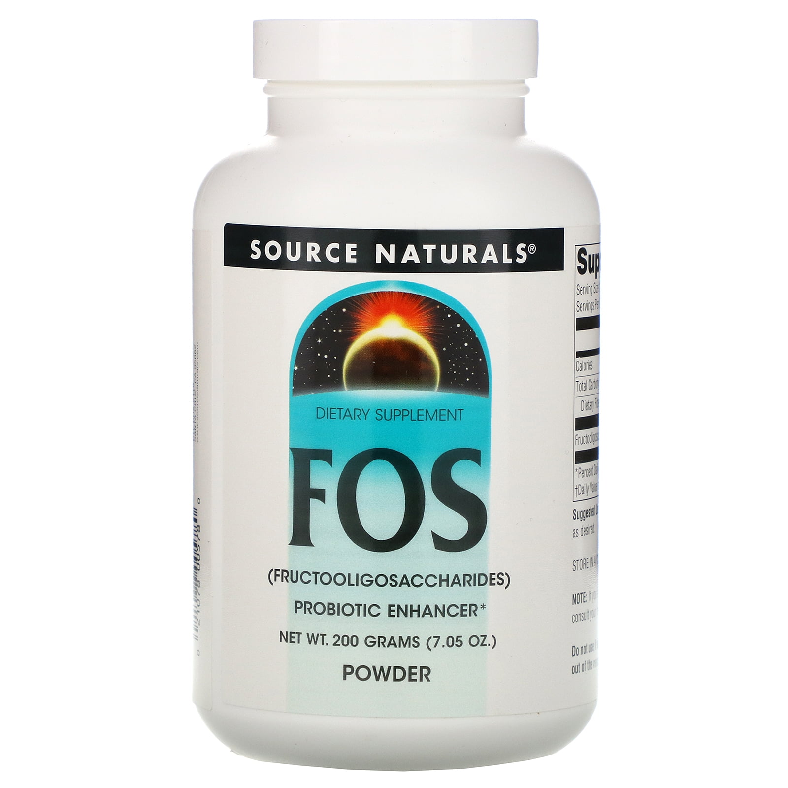 Source Naturals FOS Powder, 7.05 oz (200 g) - Walmart.com - Walmart.com