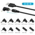 10-in-1 Universal 5V DC Power Cable,USB to DC 5.5×2.1mm Plug with Type ...
