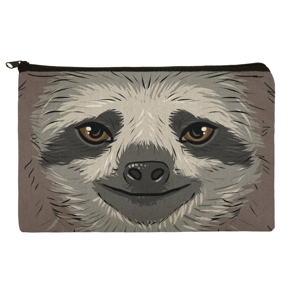 Cute Sloth Face Pencil Pen Organizer Zipper Pouch Case - Walmart.com