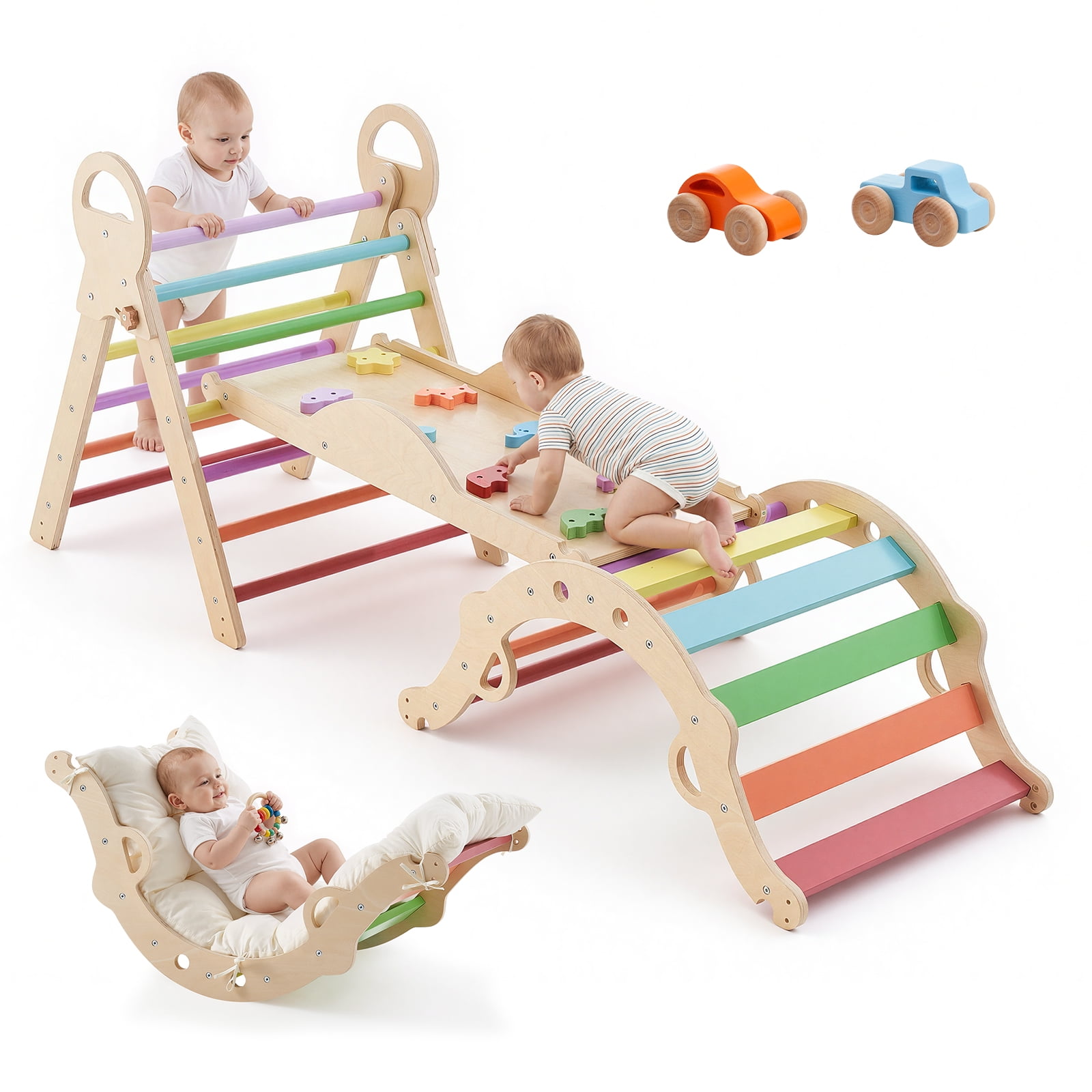 Click here for Vevor Pikler Triangle Set  9-In-1 Toddler Climbing... prices