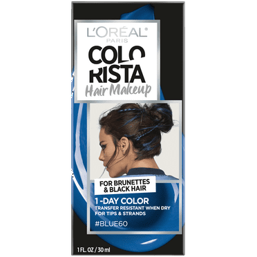L'Oreal Paris Colorista 1 Day Hair Color, 60 Blue, 1 fl oz - Walmart.com