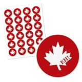 Big Dot of Happiness Canada Day - Canadian Party Circle Sticker Labels ...