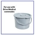 Drive Gray Commode Bucket with Lid and Handle, 12-Quarts, 1 Ct ...