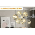 FINE MAKER 18-Light Mid-Century Modern Crystal Sputnik Chandelier ...