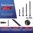 GZHJMY #8 x 1-5/8" Deck Screws (306Pcs) 2lb. Exterior Wood Screws ...